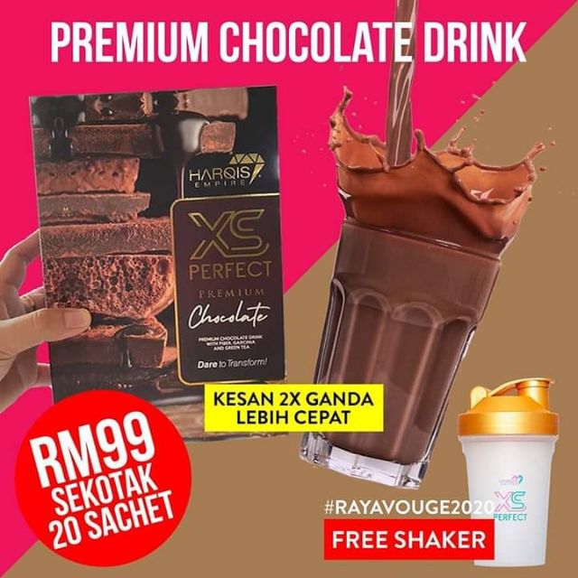 Xs perfect chocolate drink with gift | Shopee Malaysia