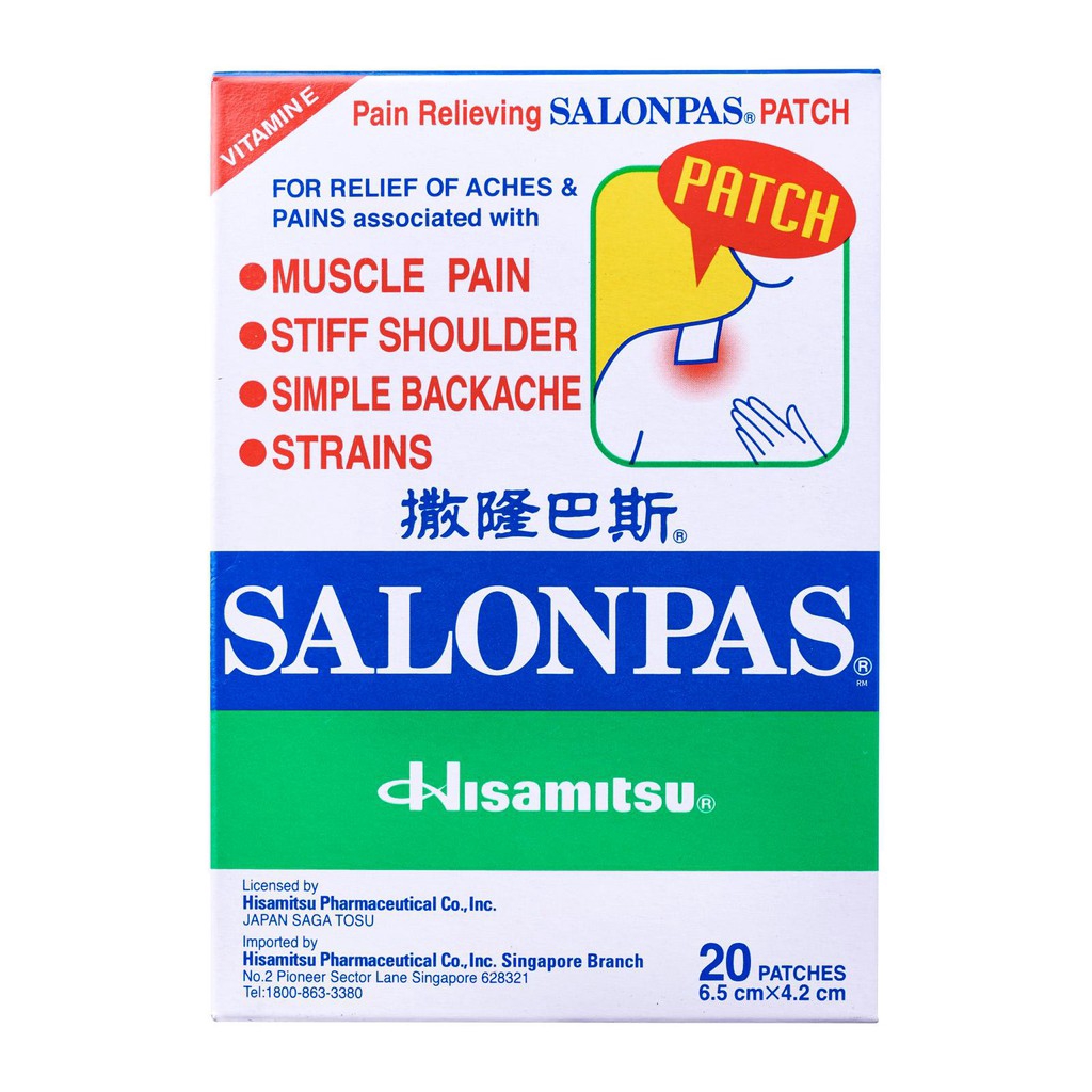 Salonpas Pain Relieving Patch (20 Patches) | Shopee Malaysia