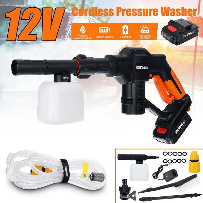 Cordless High Pressure Car Washing Water Gun 20V Lithium Battery High ...