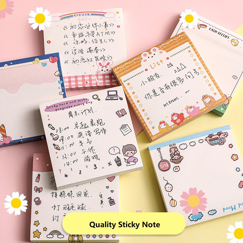 (Malaysia Stock) Sticky Notes Cute Memopad | Shopee Malaysia