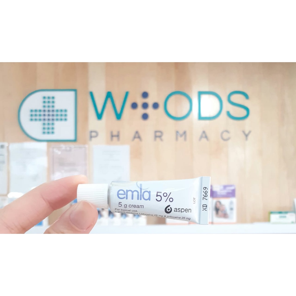 WOODS PHARMACY ASPEN EMLA CREAM 5% ( EXP : 031/01/2025) | Shopee Malaysia