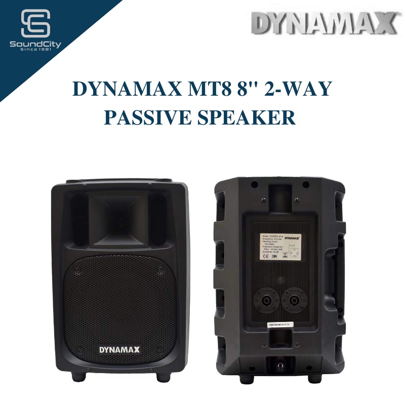 DYNAMAX MT8 8" 2-WAY Passive Speaker (1 PC) | Shopee Malaysia