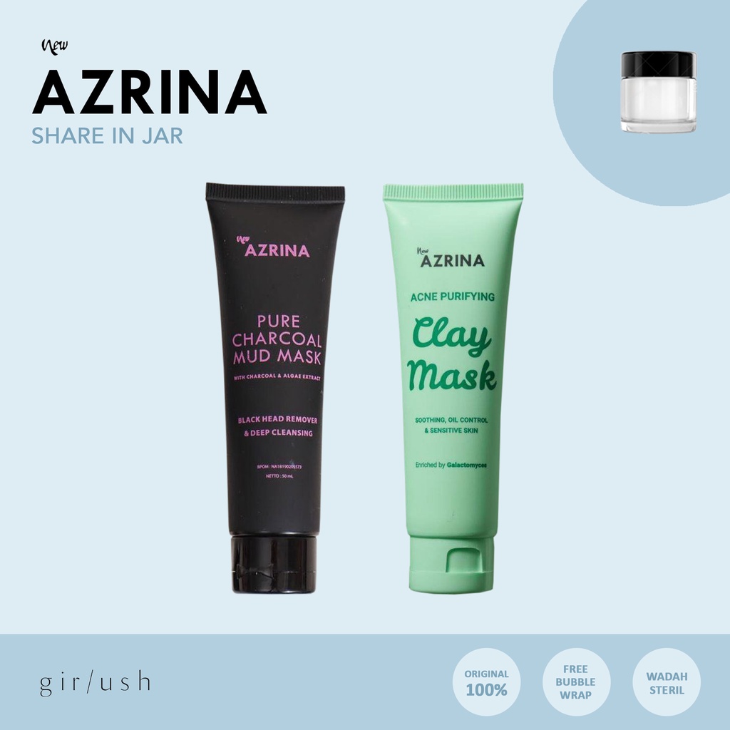 Share Azrina Acne Purifying Clay Pure Charcoal Mud Mask | Shopee Malaysia