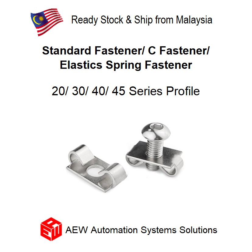 Standard Fastener/ C Fastener/ Elastics Spring Fastener for 20/30/40/45 ...