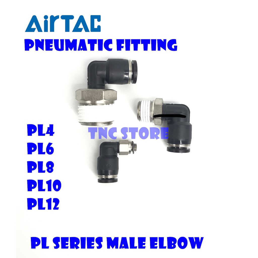 AirTac Pneumatic Fitting PL4M5 PL401 PL402 PL601 PL602 PL603 PL801 ...