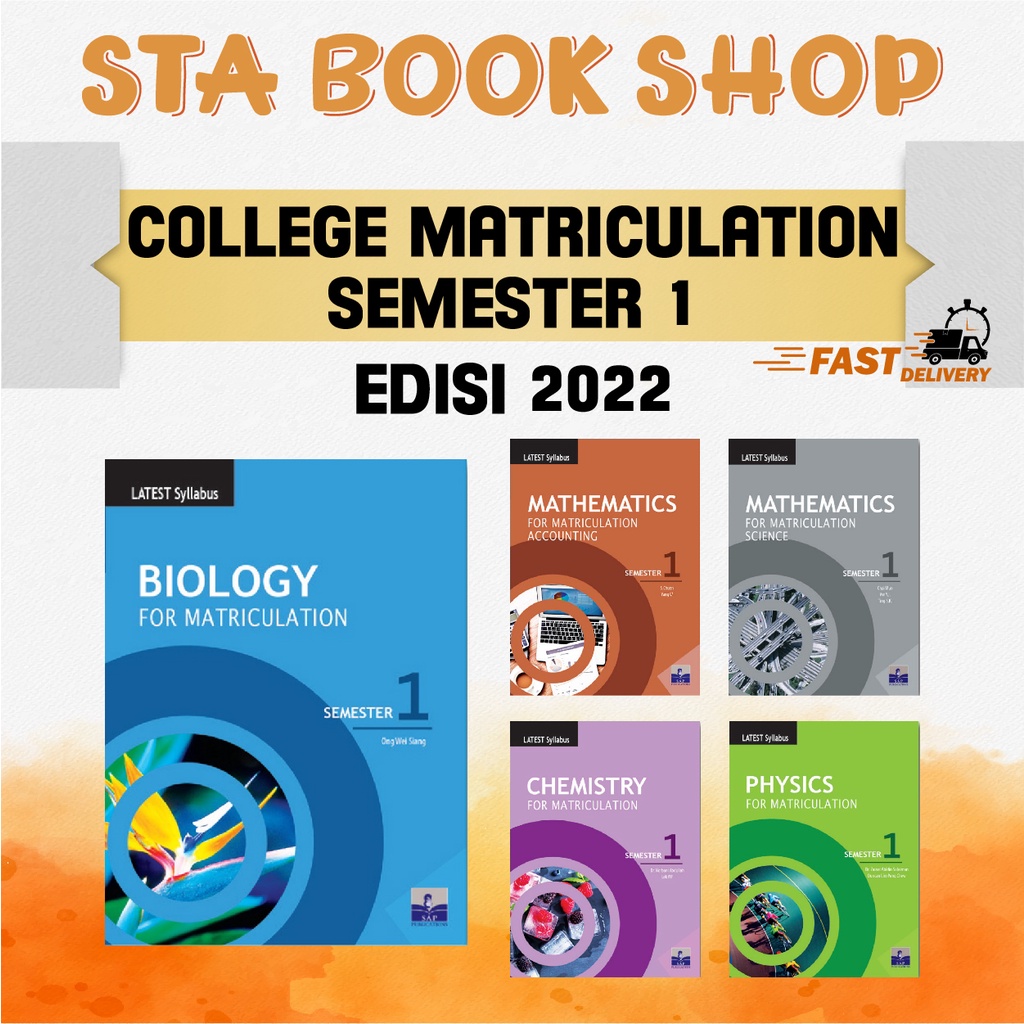 [STA] BUKU STPM 2022 : LATEST SYLLABUS COLLEGE MATRICULATION SEMESTER 1 ...