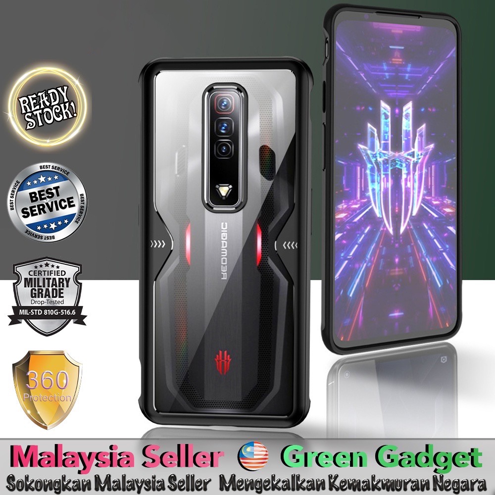 Nubia Red Magic 7/7 Pro Case Clear Armour 360 Full Protection Cover ...