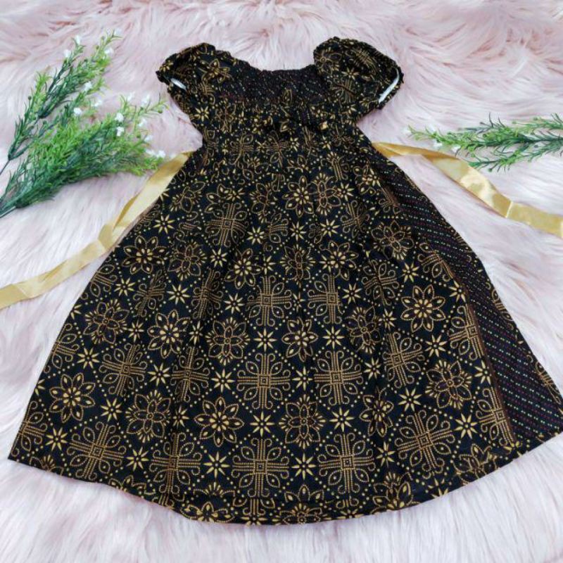 DRESS BATIK KANAK KANAK (getah kat dada) | Shopee Malaysia