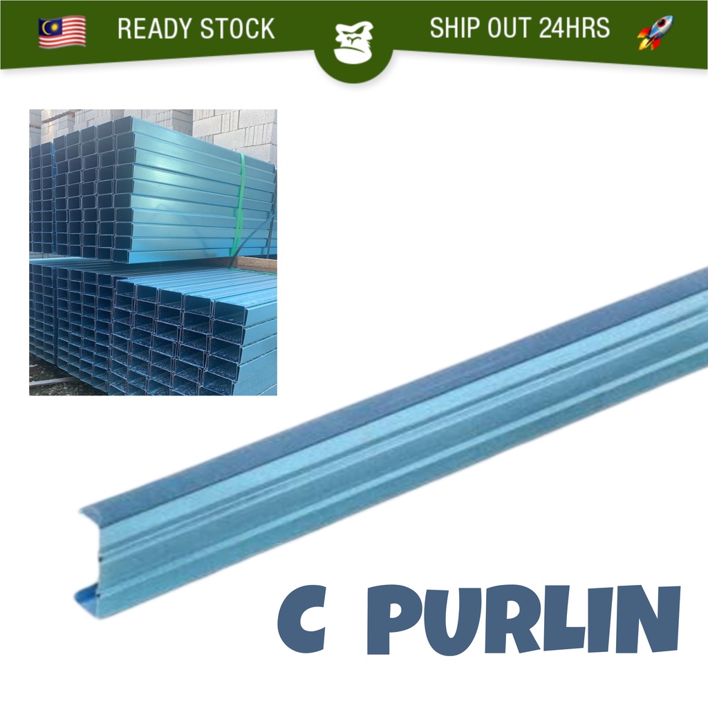 C Purlin (1.5" x 3" x 6m) 0.73blue C Channel Roof truss Rafters ctruss ...