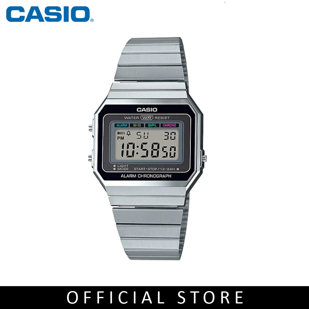 Casio Vintage A700W-1A Silver Stainless Steel Men Watch / Women Watch ...