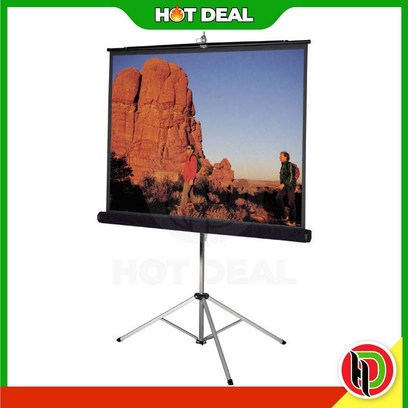 Hotdeal Meki 60" x 60" ( 5 x 5 ) Projector Tripod Screen Projector ...