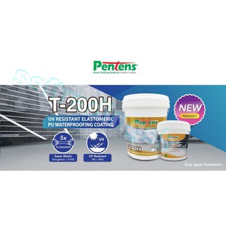 PENTENS T-200H 4.5KG WATER PROOFING UV RESISTANT ELASTOMERIC PU ...
