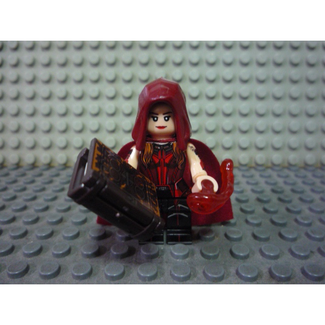 Custom Lego Marvel Super Heroes - Wanda Maximoff w/Darkhold Mini Figure ...
