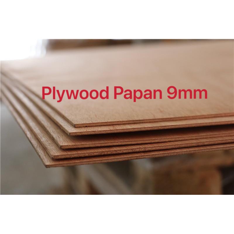PLYWOOD PAPAN 9MM Custom Cut Size plywood sheet wood panel papan lapis ...