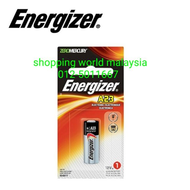 A23 GENUINE Energizer Alkaline Battery 12V - A23BP-1 | Shopee Malaysia