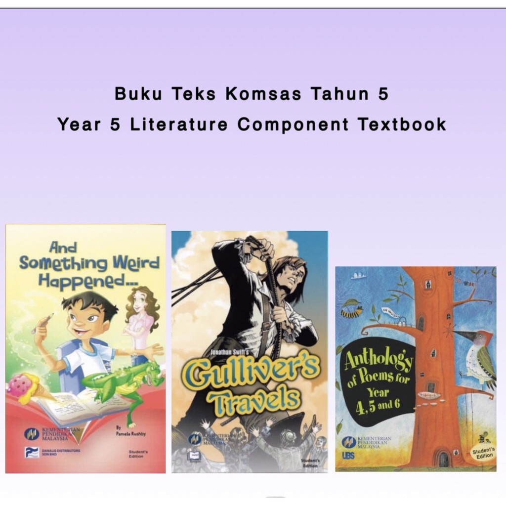 BUKU TEKS KOMSAS TAHUN 5 ~YEAR 5 LITERATURE COMPONENT TEXTBOOK | Shopee ...