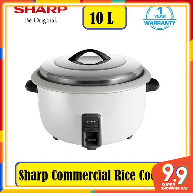 [ 10L ] Sharp Commercial Rice Cooker KSH1008CWH KS-H1008C-WH | Shopee ...