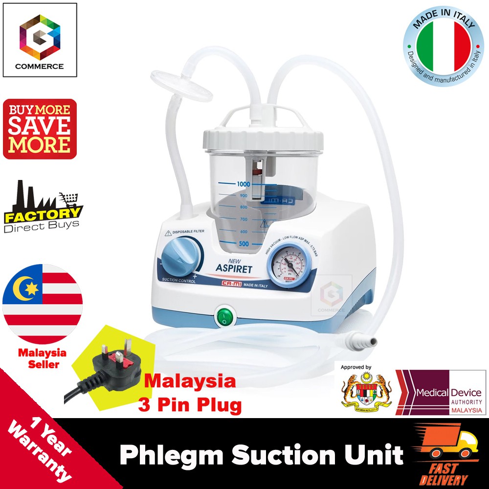 Phlegm Suction Pump Machine Penyedut Kahak 1 Year Warranty | Shopee ...