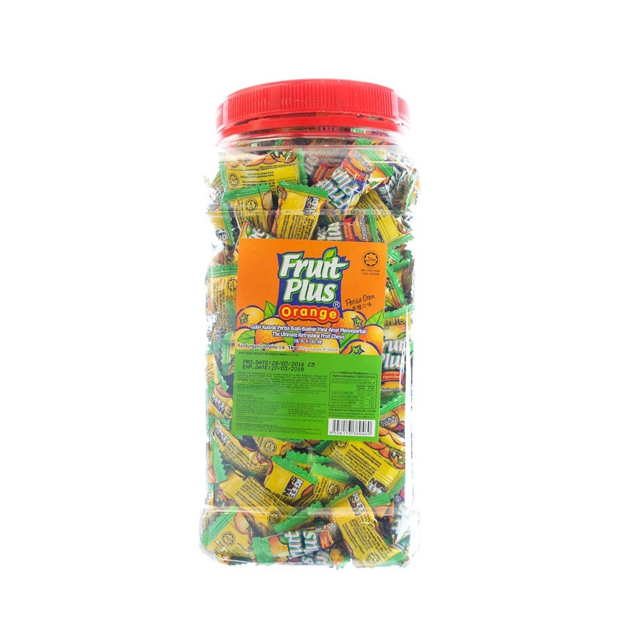 Fruit Plus Chewy Candy 350pcs 1kg-Orange | Shopee Malaysia