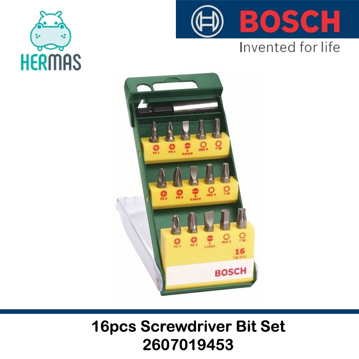 BOSCH 16PCS SCREWDRIVER BIT SET 2607019453 | Shopee Malaysia