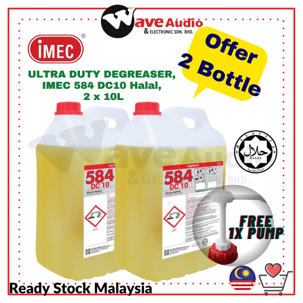 ULTRA DUTY DEGREASER, IMEC 584 DC10, HALAL, 2 X 10L [FREE PUMP ...