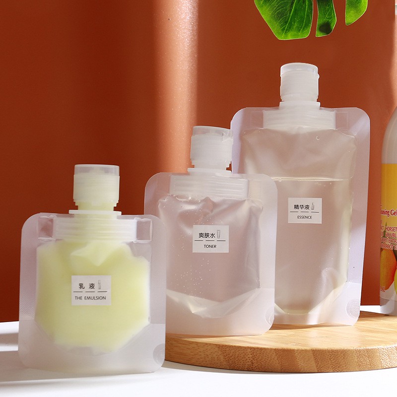 30/50/100ml Lotion Dispenser bag Travel Clear Reusable Leakproof ...