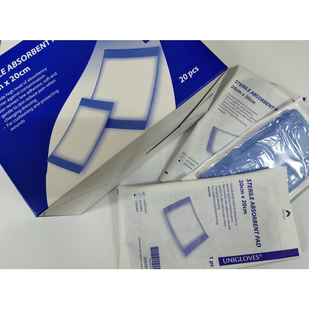 UNIGLOVE Sterile Gamgee Pad (20cm x 20cm) | Shopee Malaysia