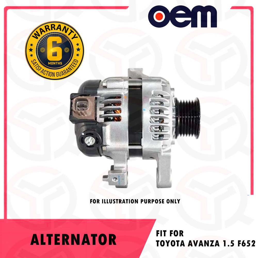 (NEW) TOYOTA AVANZA 1.5 F652 2012-2021 ALTERNATOR (27060-BZ310) (6 ...