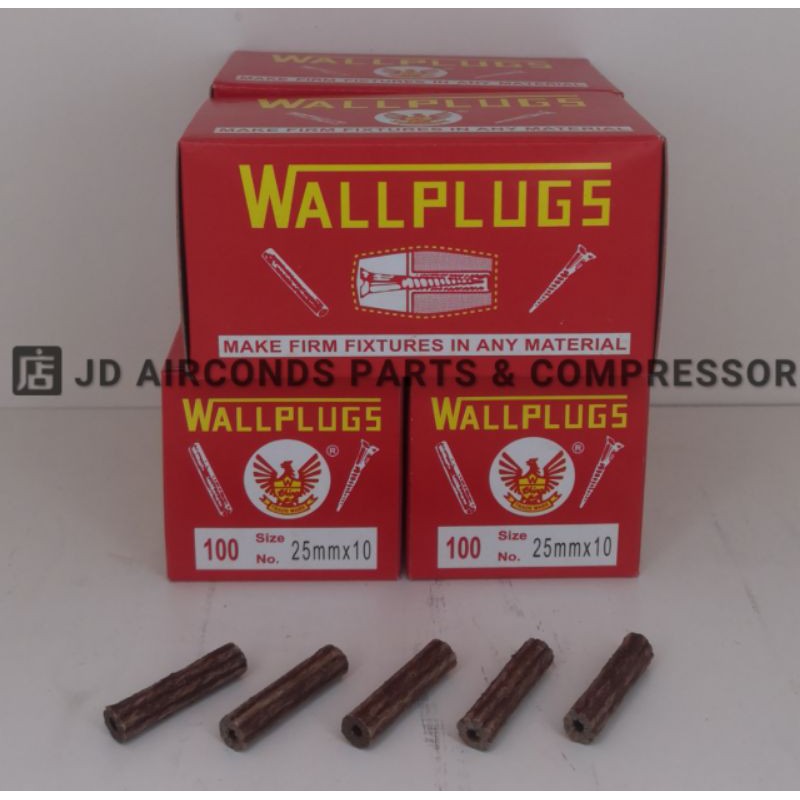 25mm Wood Wall Plug for Screw Palam Dinding Kayu Per Box | Shopee Malaysia