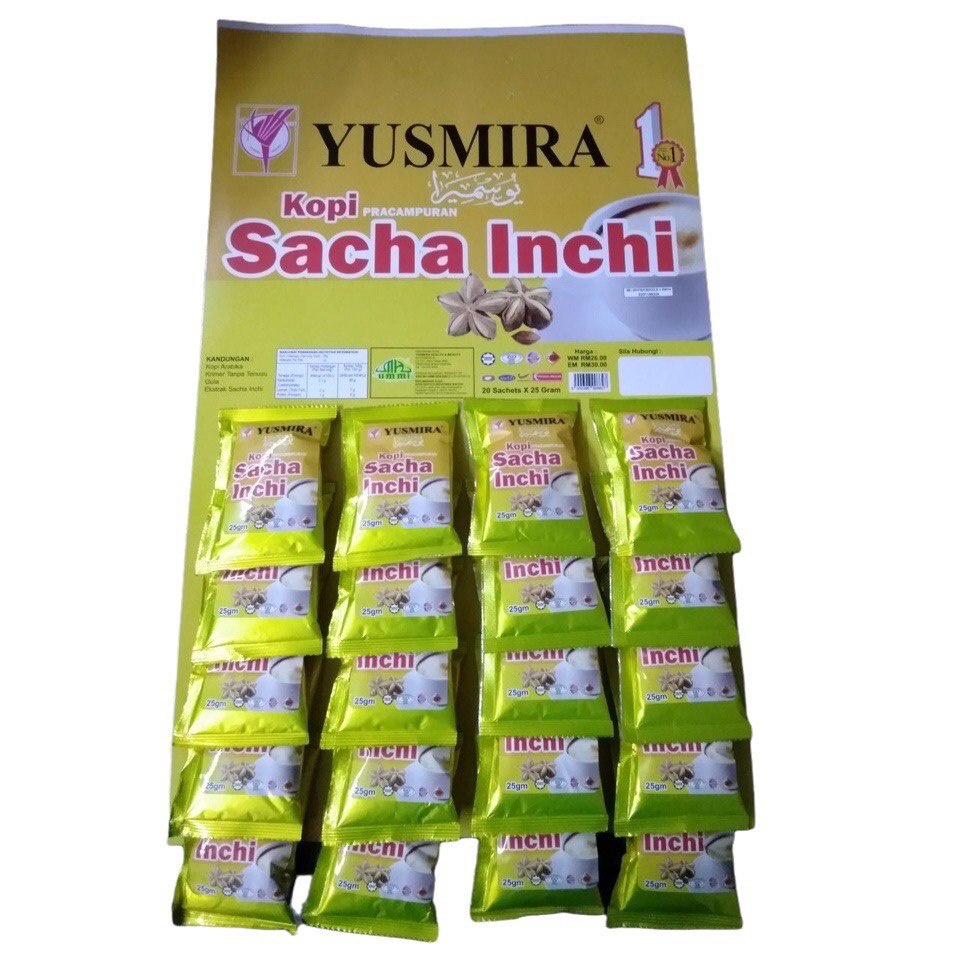 kopi pracampuran sacha inchi yusmira | Shopee Malaysia