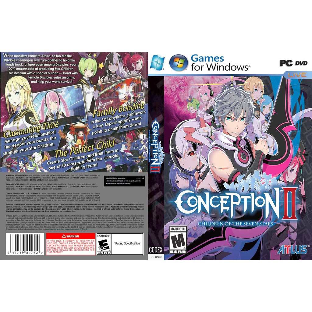 Conception II: Children of the Seven Stars PC GAME [Offline ...