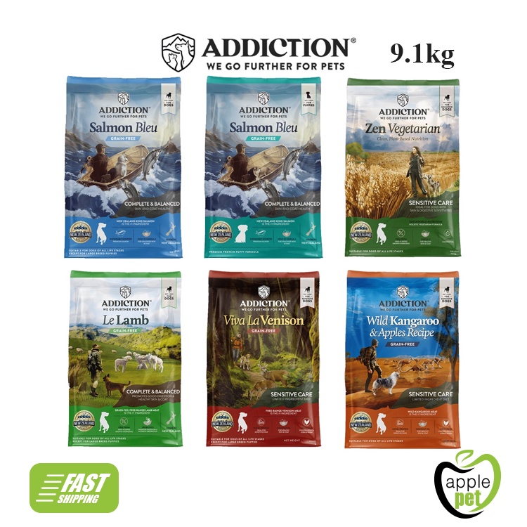 Fresh Addiction 9.1KG Grain Free /Wild Island Dog Food Salmon Bleu ...