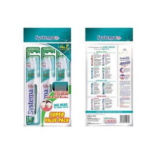 Systema Toothbrush Super Value Pack 3s Full Head | Shopee Malaysia
