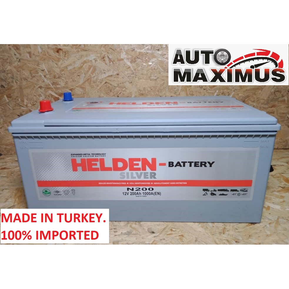 Helden N200 200AH Maintenance Free Truck Battery | Shopee Malaysia