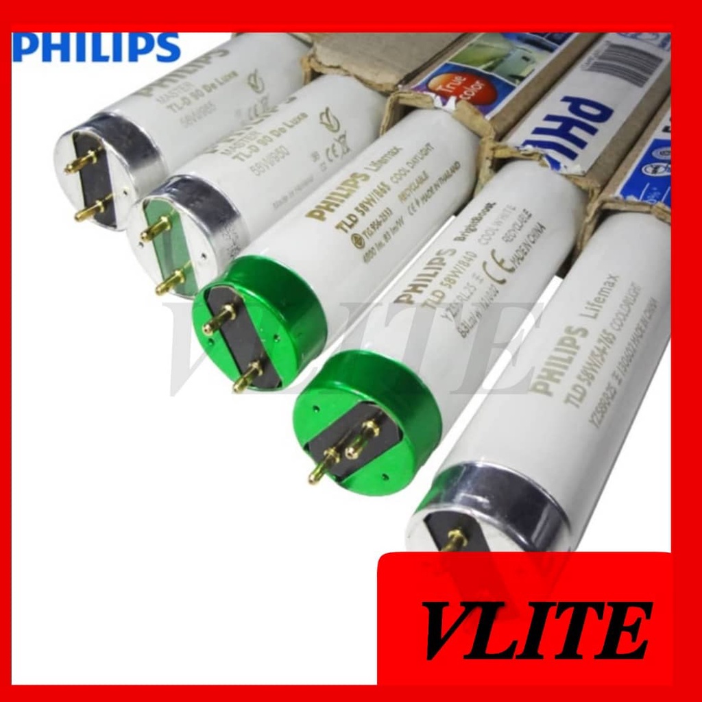PHILIPS 18W/36W 6500k 18W 2 FEET / 36W 4 FEET FLUORESCENT TUBE 827/840 ...
