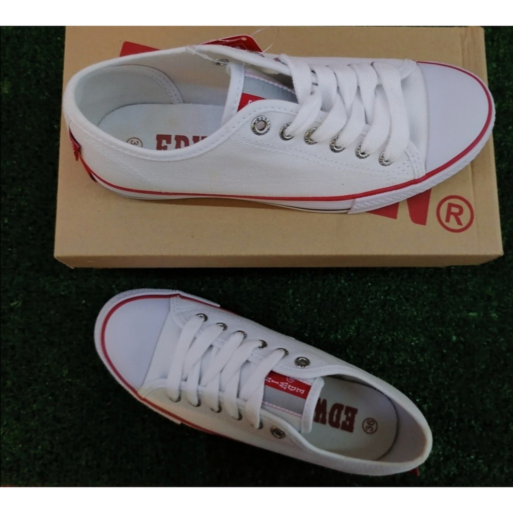 Edwin White School Shoe Original EW202 | Shopee Malaysia