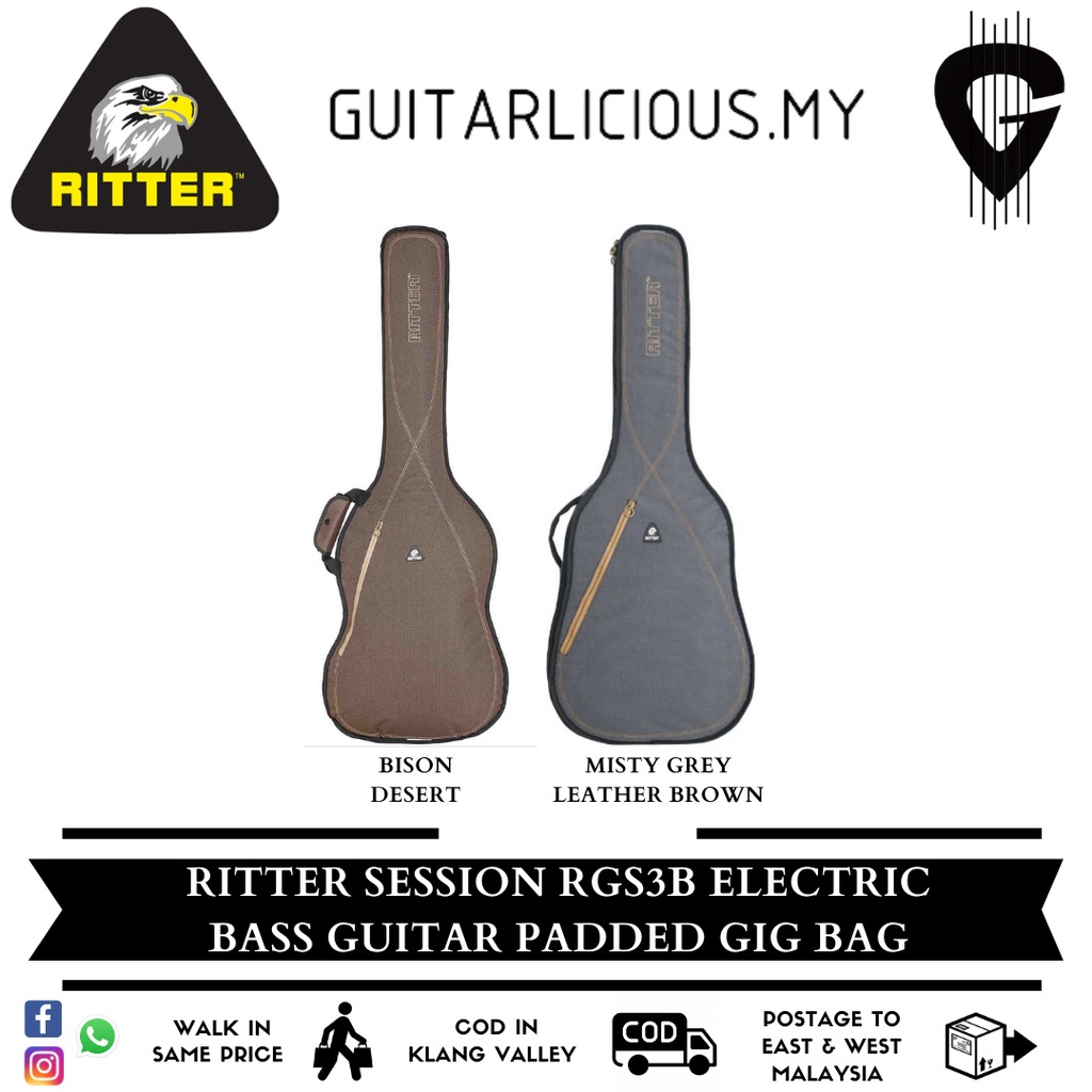 Ritter Session RGS3B Electric Bass Guitar Padded Gig Bag | Shopee Malaysia