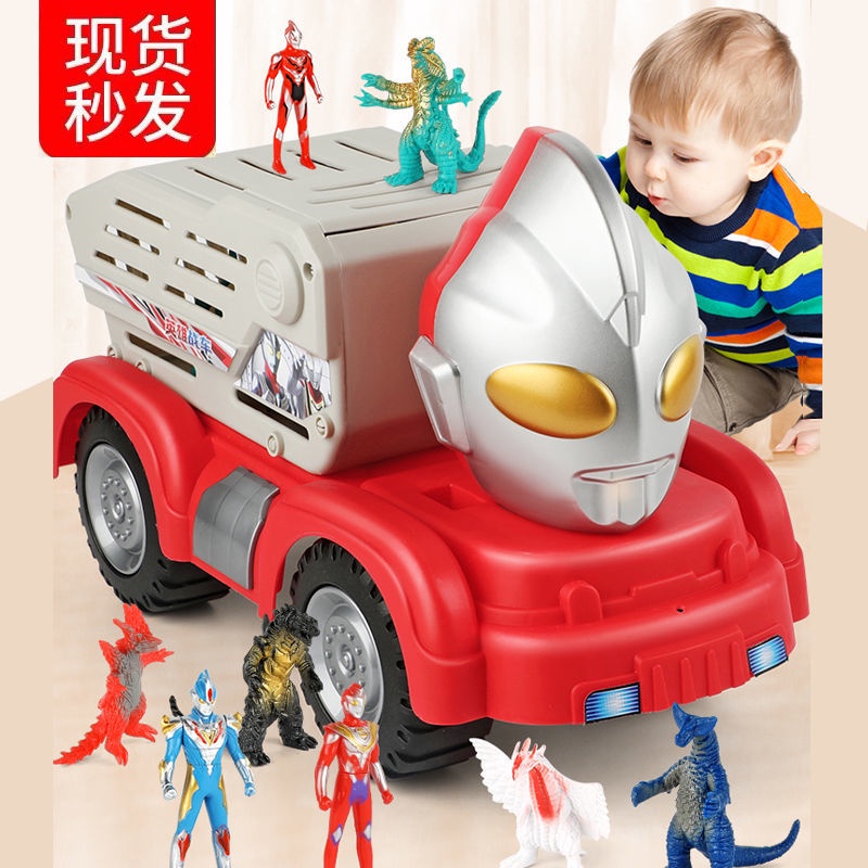 Big Size 13pcs Ultraman Construction Truck with 6 Figures and 6 ...