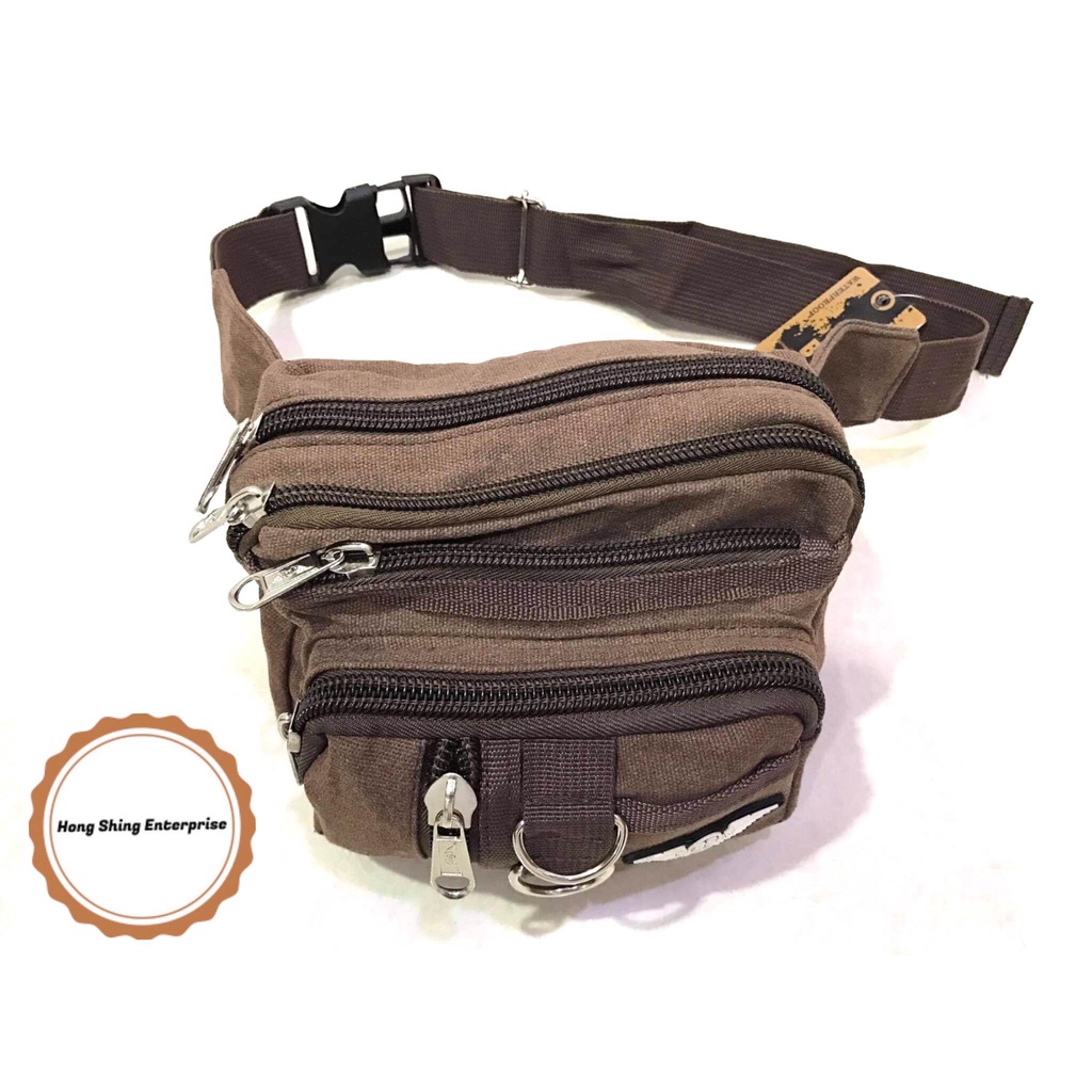 Canvas Waist Bag Men | Beg Pinggang Lelaki | Shopee Malaysia