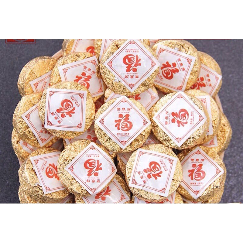 [现货]中囯云南 (茶鼎房) 特级普洱茶糯米香普洱迷你小沱茶普洱沱茶熟茶100g/袋 China Yunnan Cooked Pu'er ...