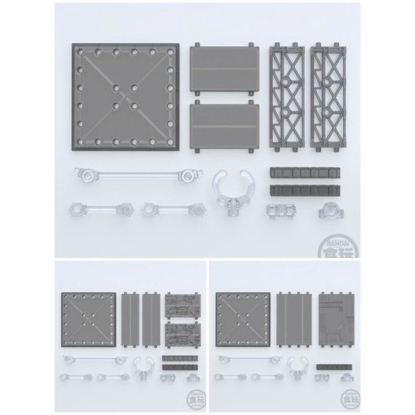 (RESEALED BOX) (3 DESIGNS) BANDAI SHOKUGAN ACTION BASE (SMOKED BLACK ...