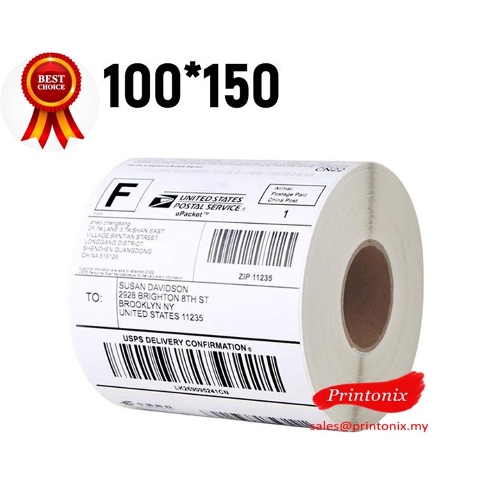 *READY STOCK* 250pcs A6 Shopee / Lazada Waybill Thermal Paper Shipping ...