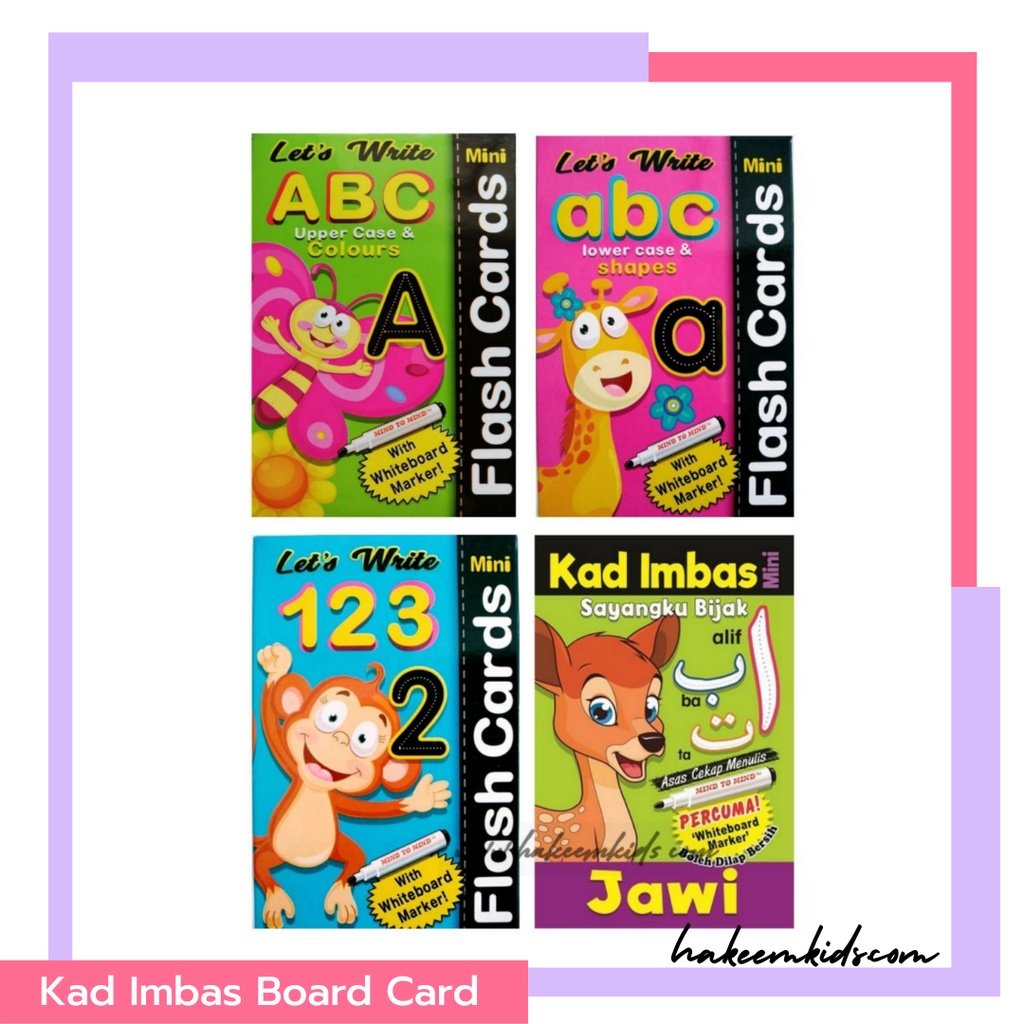 KAD IMBAS JAWI ABJAD NOMBOR ( FLASH CARD KIDS LEARNING) | Shopee Malaysia
