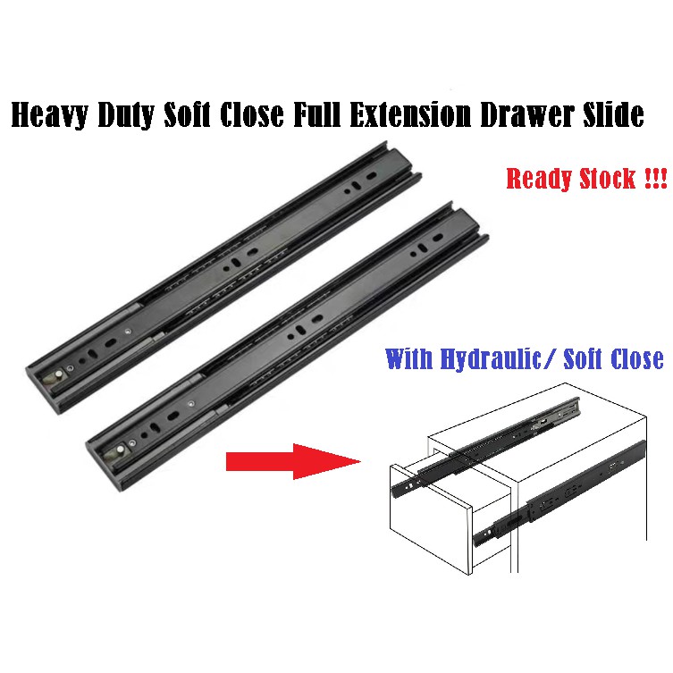 Soft Close Heavy Duty Full extension 3 way slide, Three way slide ...