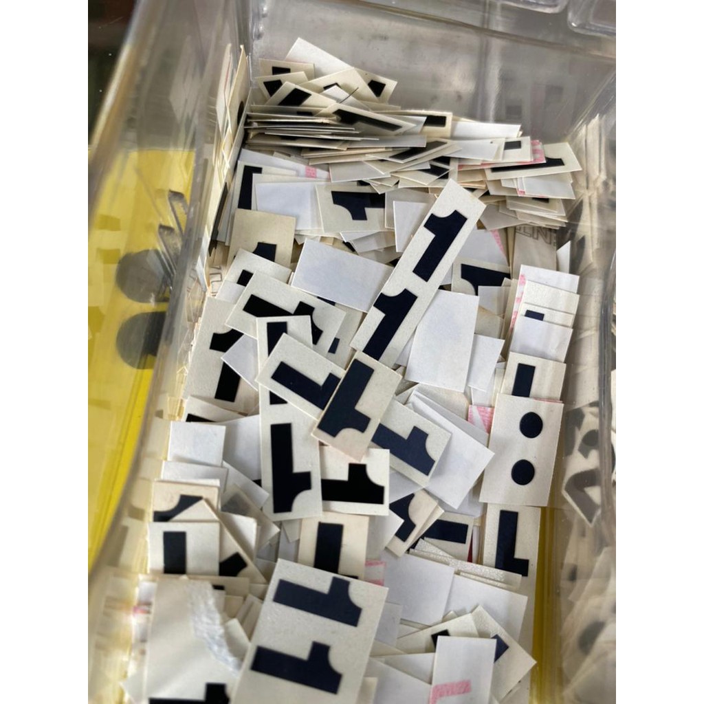 20MM NUMBERING STICKERS-PICKUP NUMBERINGS - NUMBER 0-9 - 20MM SIZE ...