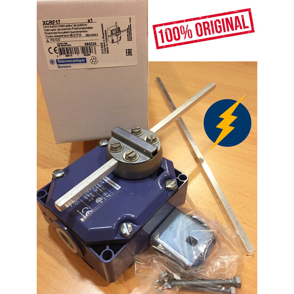 Schneider XCRF17 Limit switch XCR - metal stay put T rods lever square ...