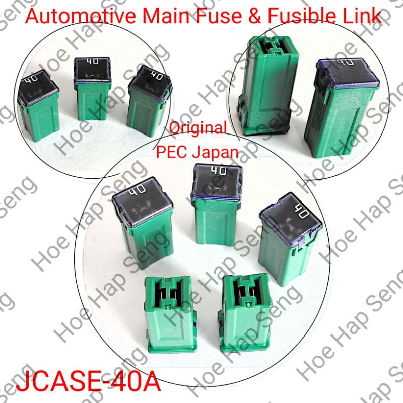 Original PEC Japan JCASE-40A Main Fuse Toyota Perodua Proton Saga ...