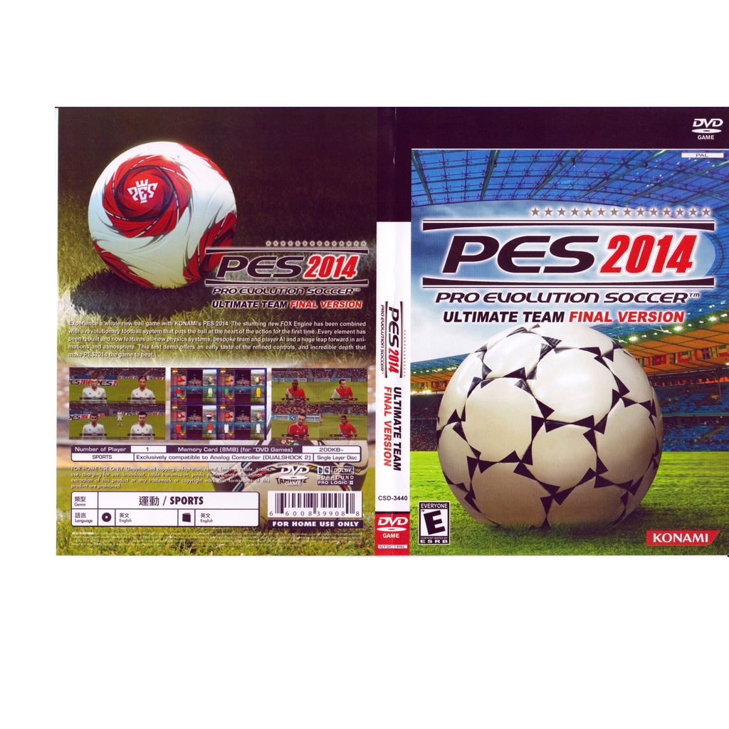 PS2 GAME COLLECTION PES 2014 (CD Version) | Shopee Malaysia