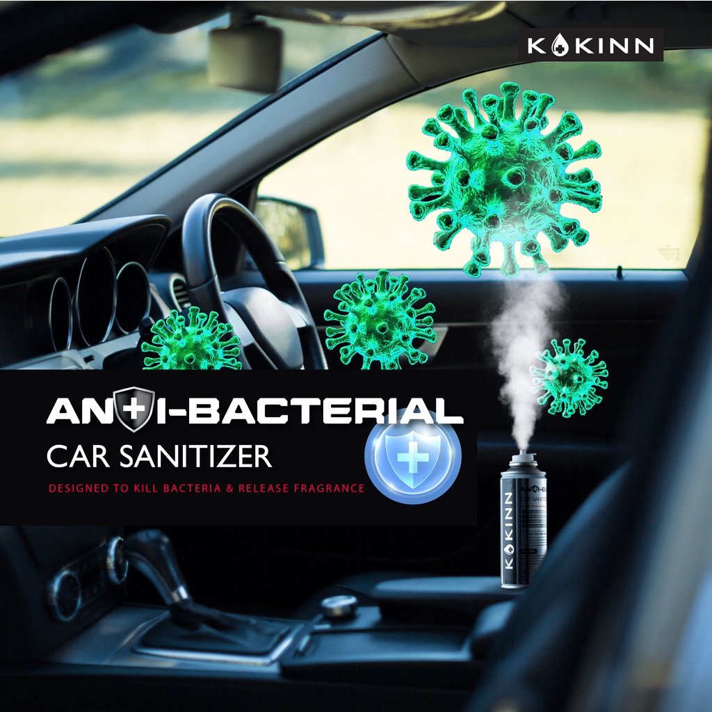 KOKINN Car Anti-Bacterial Sanitizer Spray Disinfectant Kills 99.99% ...