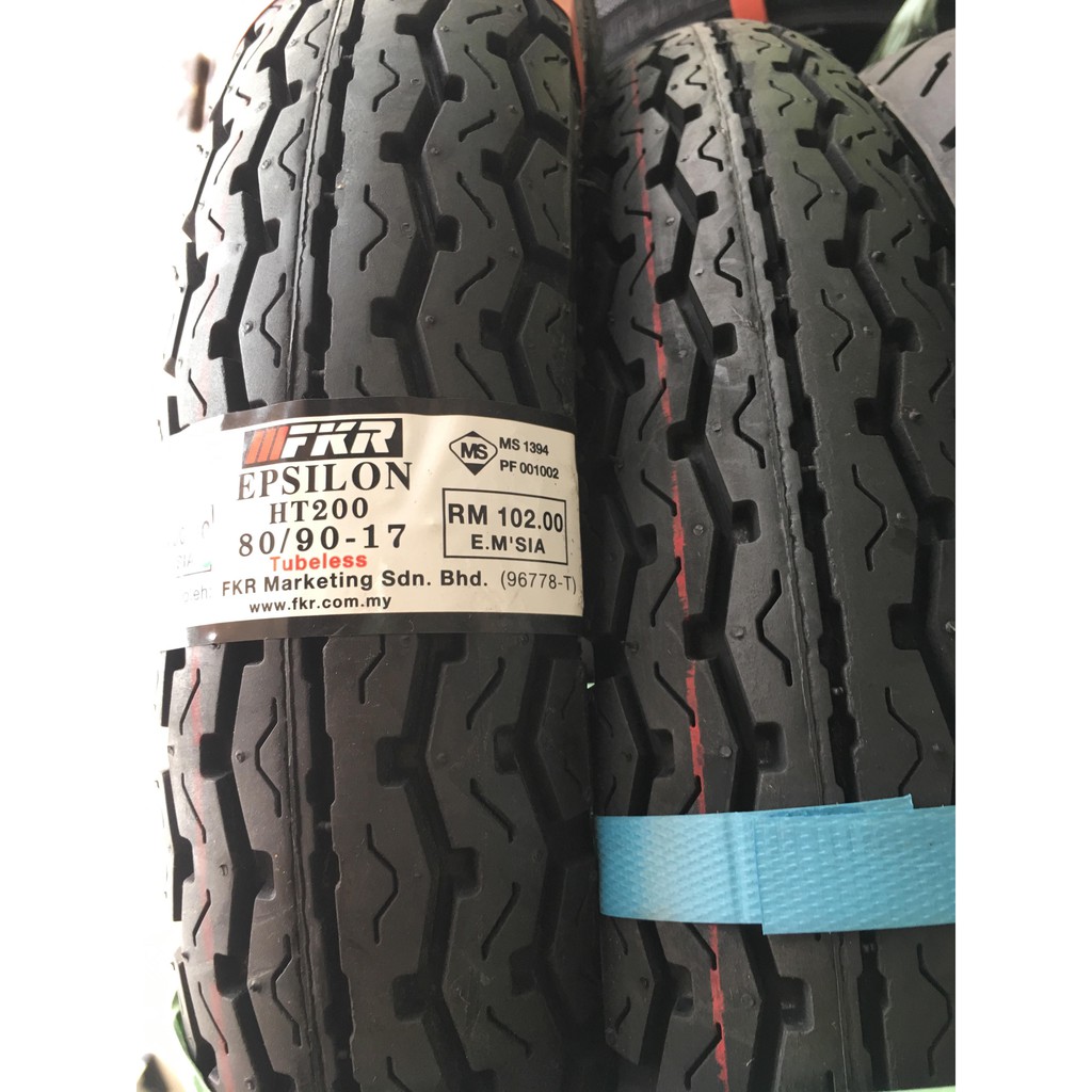 FKR TYRE TAYAR HT200 70/90-17 80/90-17 TUBELESS | Shopee Malaysia